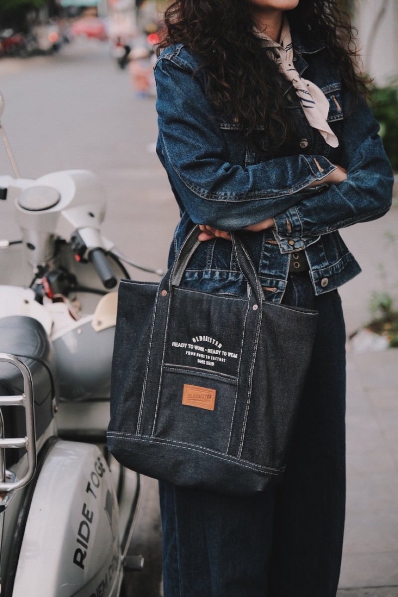 Túi Tote Denim RTW - Olderister | workwear | Shopee Việt Nam