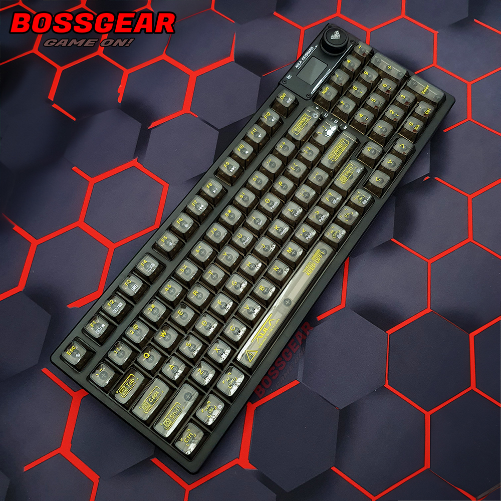 Bàn Phím Cơ Không Dây AULA F98 PRO, LED RGB, 3 Modes, Có Màn Hình Phụ ...