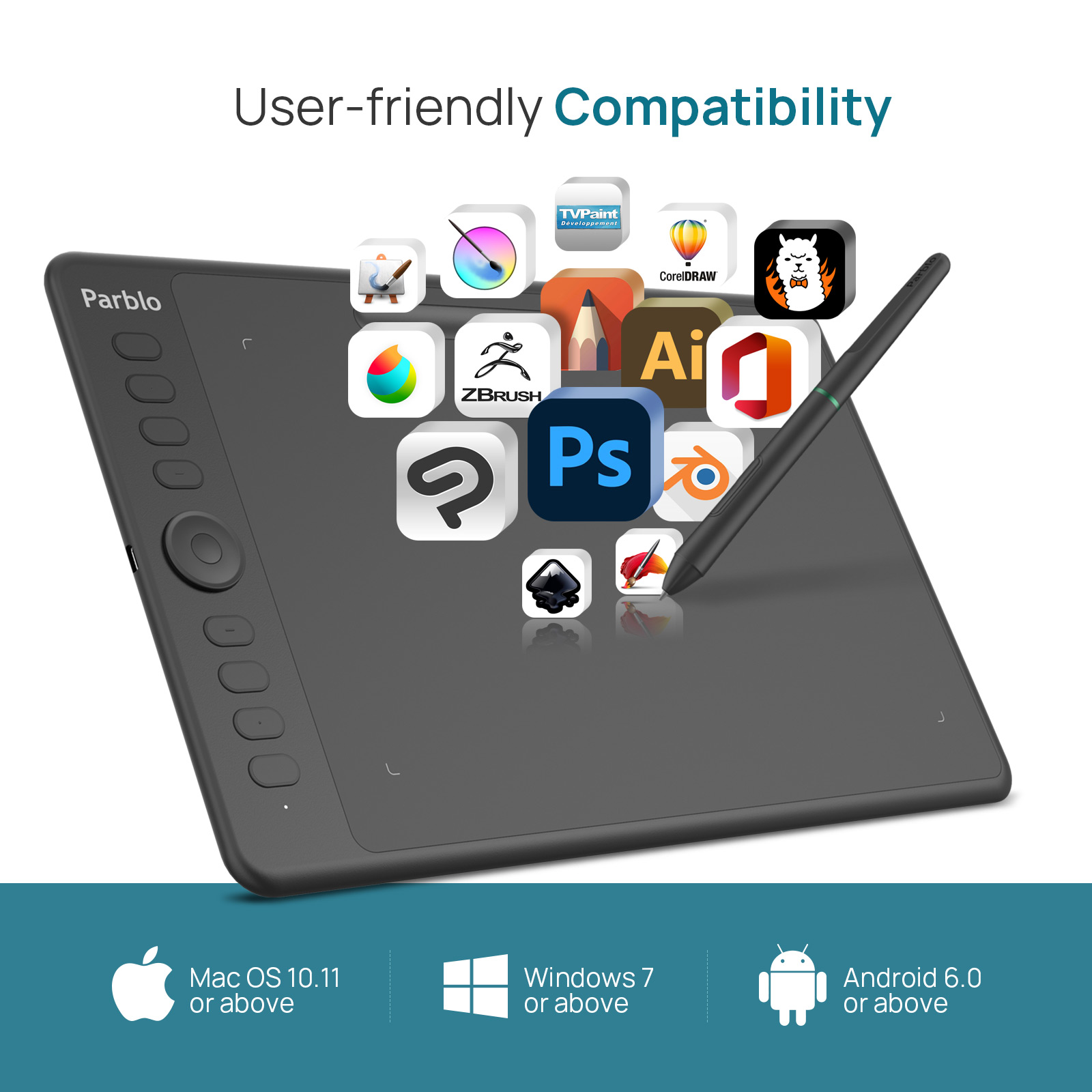 Bảng vẽ Parblo Intangbo M | Shopee Việt Nam