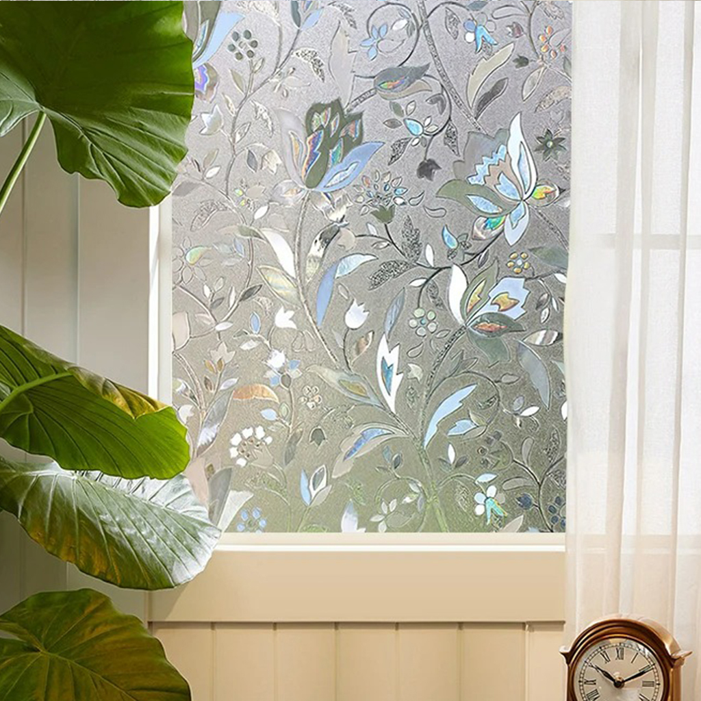 Decal dán kính cửa sổ 3d dày cao cấp, giấy đề can dán kính mờ phòng ...