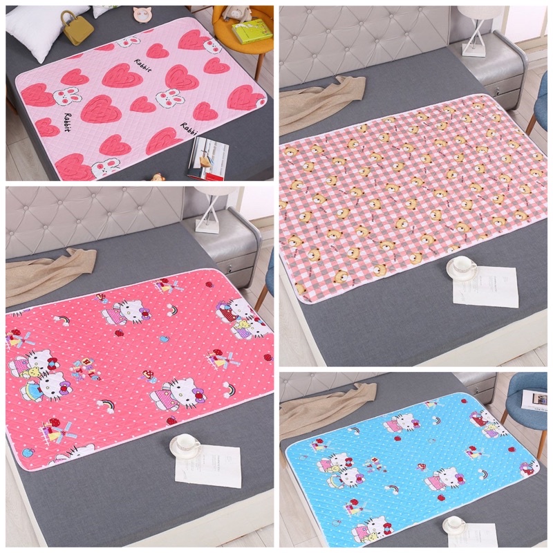 Tấm lót chống thấm trải giường MUJI 3 lớp cho em bé và người già size ...
