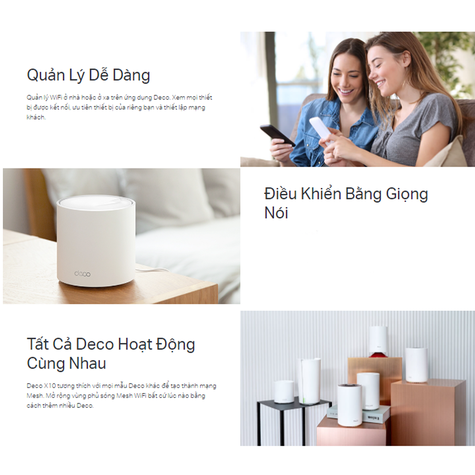 TP Link Deco X10, Hệ Thống Mesh Wifi 6, Vùng Phủ Sóng 190M2/1Pack ...