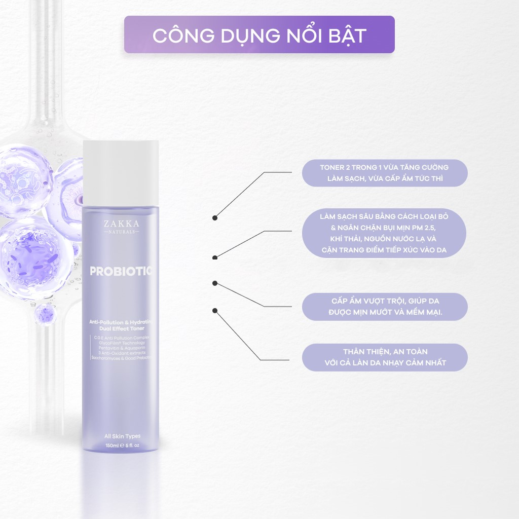 Toner 2 Trong 1 Hỗ Trợ Làm Sạch Và Cấp Ẩm Probiotic Anti-Pollution ...