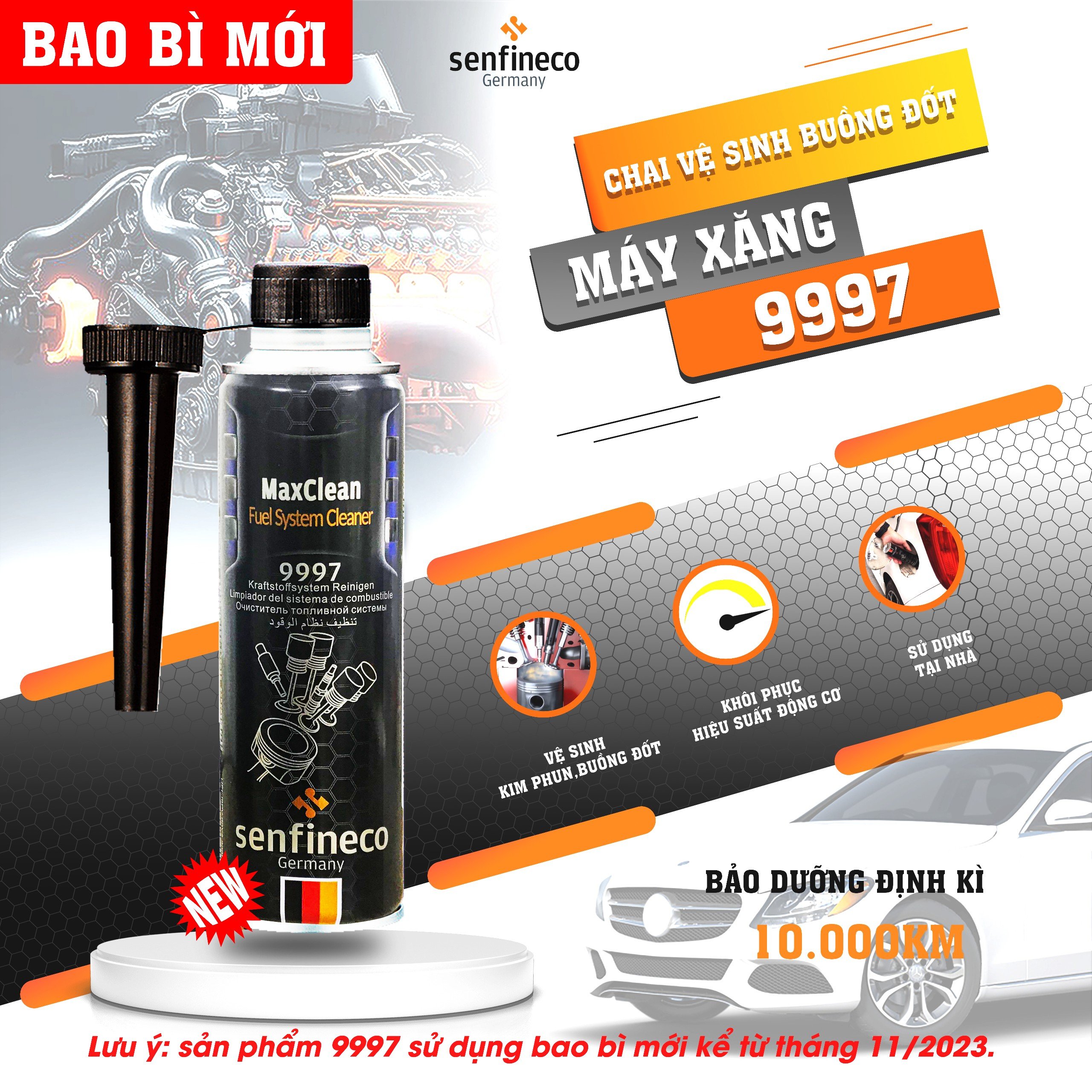 Senfineco 9997 Phụ Gia Vệ Sinh Kim Phun Buồng Đốt Máy Xăng Mã Cao Cấp ...