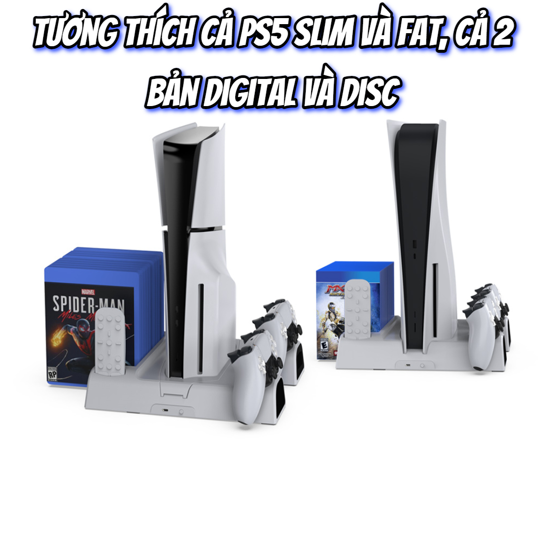 Dock tản nhiệt cho máy Ps5 Slim và Fat Chính Hãng Dobe | Shopee Việt Nam