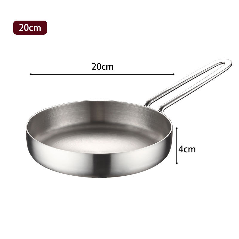 Chảo KINSGEM by CHOCKMEN Inox 18/10 16-20CM Chảo Mini Chảo Xào Chảo Rán Chảo Chiên Bếp Từ ...