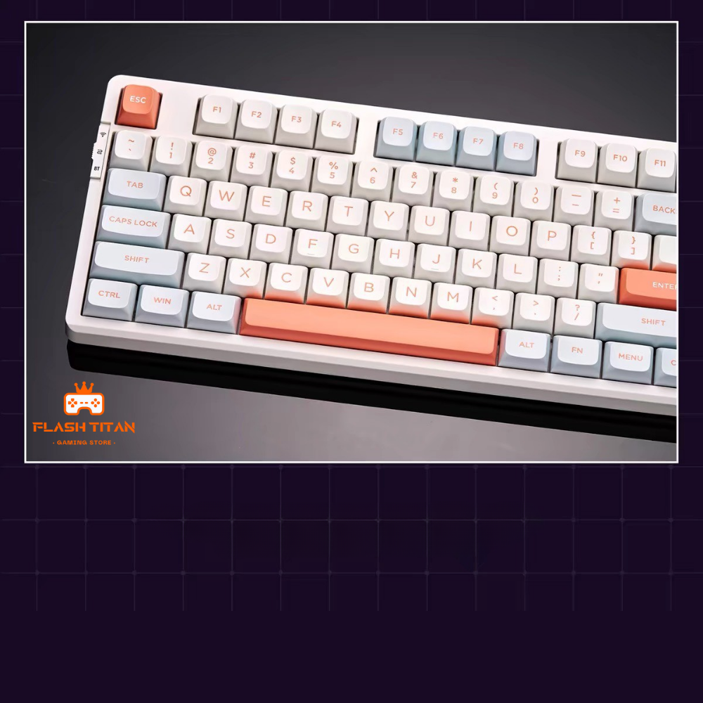 Bàn phím cơ không dây VGN V87 Led mạch xuôi - Hotswap 5 pin - 3 chế độ kết nối tiện lợi - Led ...