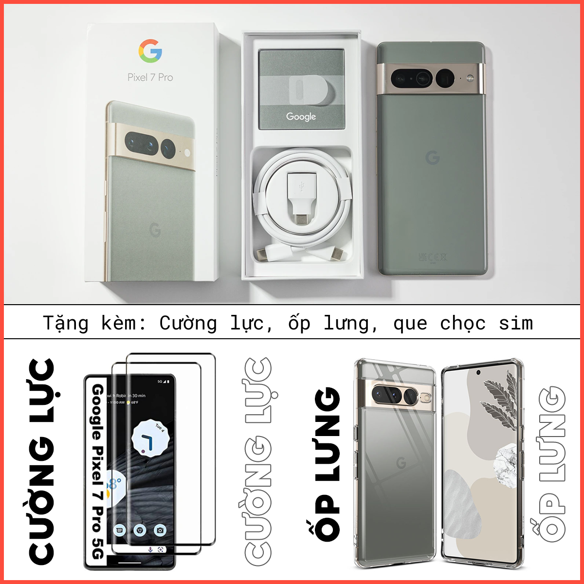 Điện Thoại Google Pixel 7 Pro, Chip Google Tensor G2, ROM 128GB/256GB ...