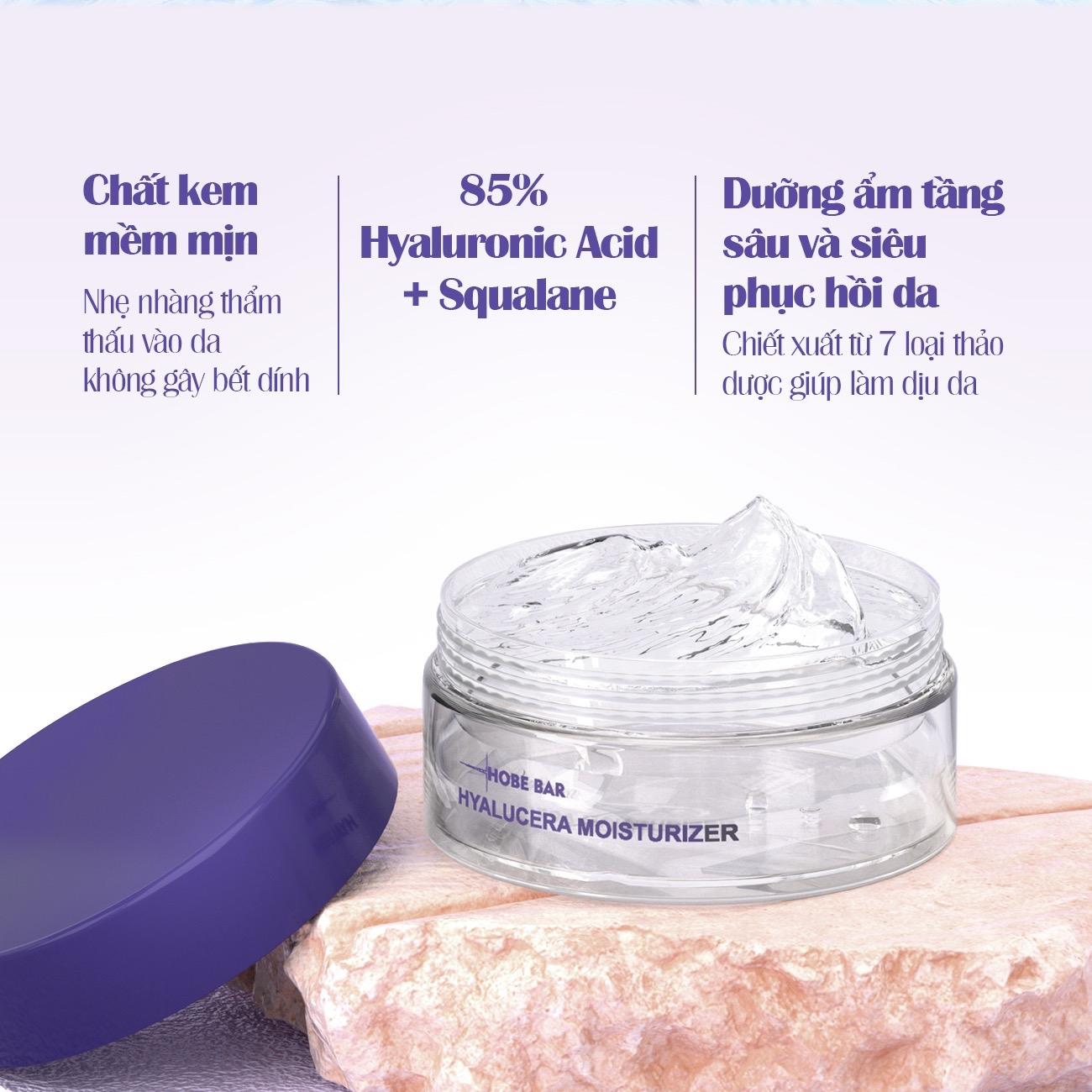 Combo mặt nạ đất sét 55g + kem dưỡng ẩm da mặt 55ml HOBEBAR phục hồi ...