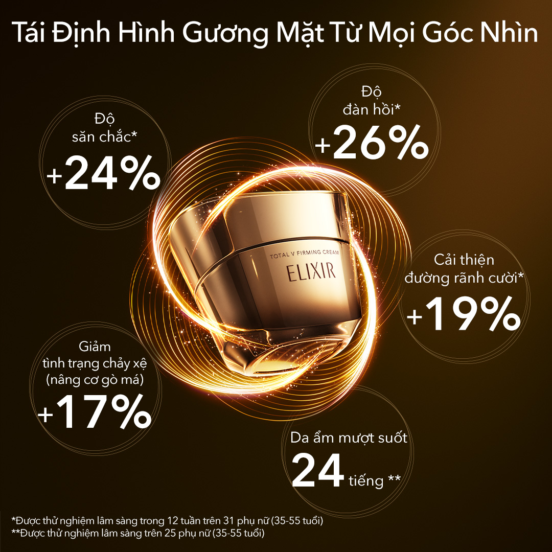 Kem dưỡng cải thiện chảy xệ ngăn ngừa lão hóa ELIXIR TOTAL V FIRMING ...