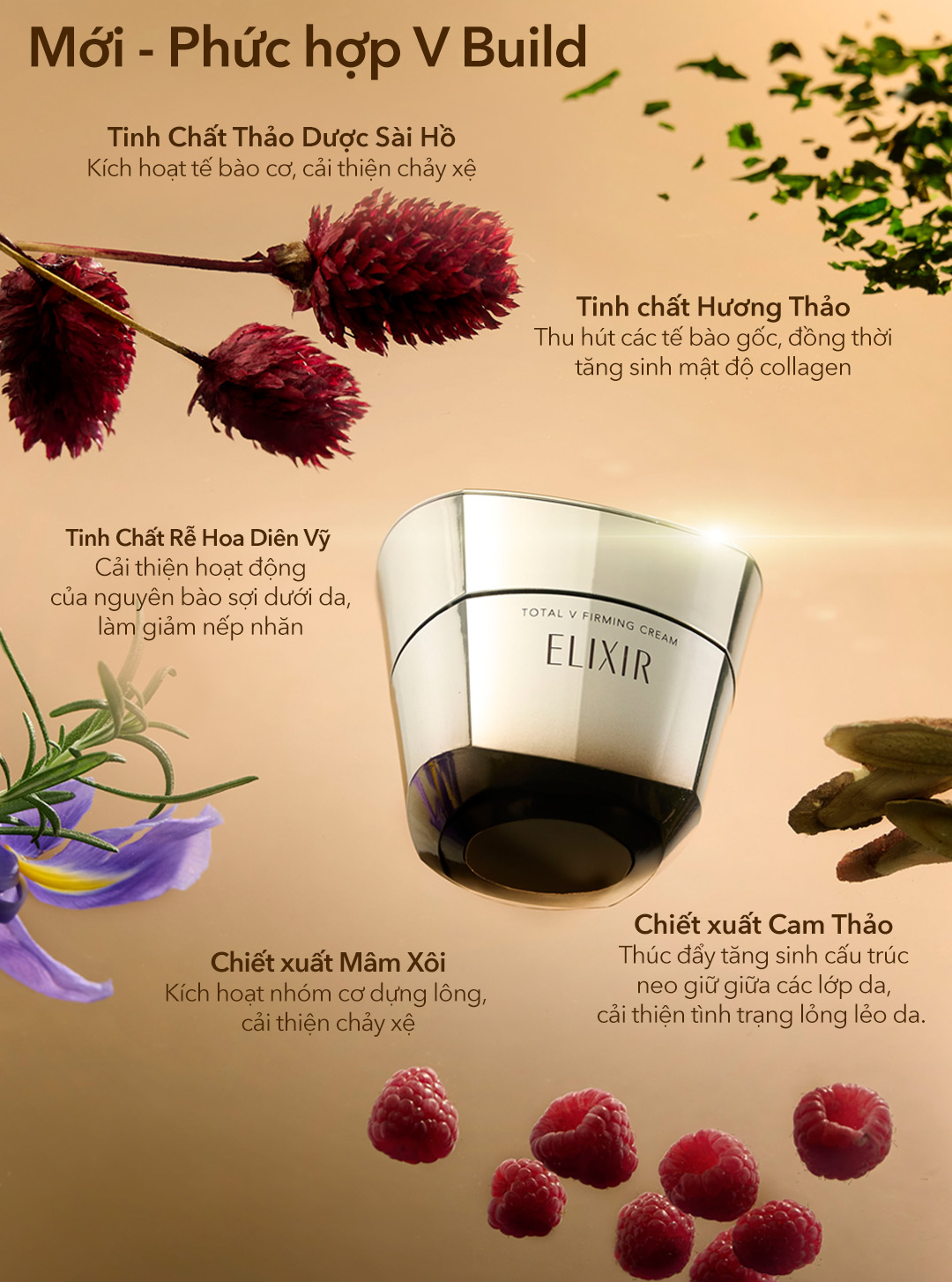 Kem dưỡng cải thiện chảy xệ ngăn ngừa lão hóa ELIXIR TOTAL V FIRMING ...