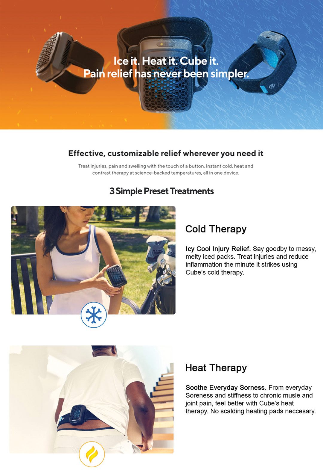 THERABODY Thiết bị Chườm Nóng,Lạnh & Đối Lặp Recovery Therm Cube, Giảm ...