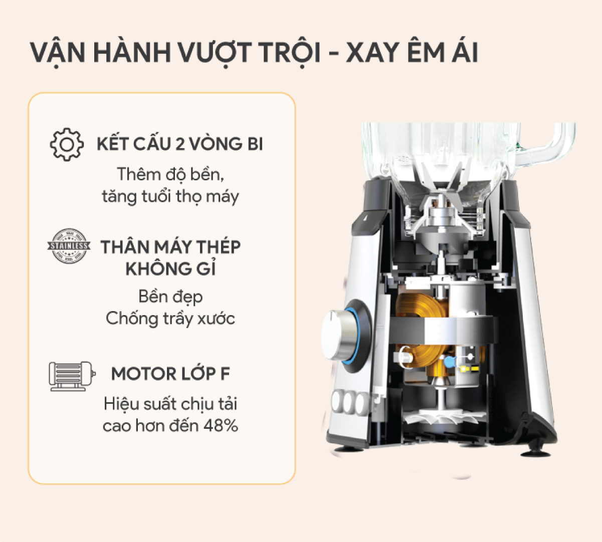 Máy Xay Sinh Tố BlueStone BLB-5339 | 800W – Xay Đá, Trái Cây, Hạt Cứng – Lưỡi Dao Inox – 2 Cối ...