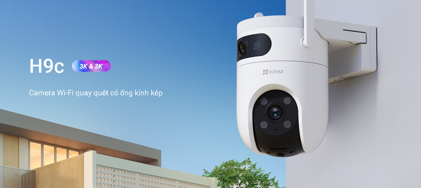 Camera Wifi 2 Mắt EZVIZ Ngoài Trời H9C Dual, H90 Dual Cao Cấp, Xoay 360 ...