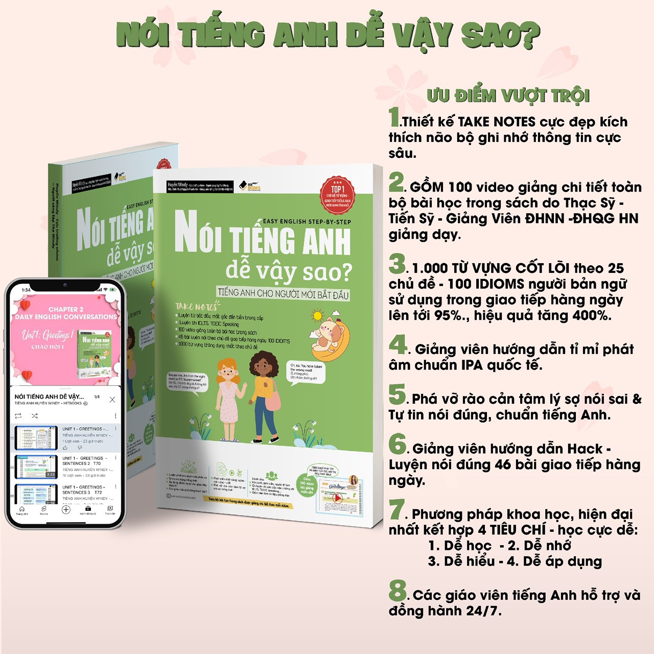 COMBO 2 Sách Nói Tiếng Anh Dễ Vậy Sao & TA Dành Cho Người Mời Bắt Đầu - Tặng khóa học HITBOOKS ...