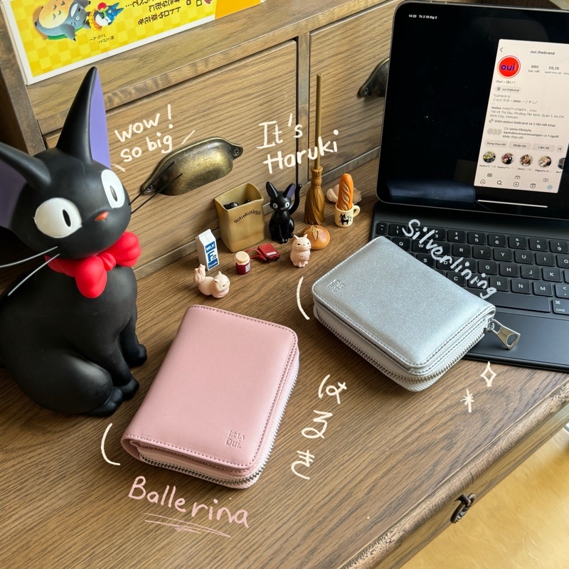 Haruki はるき Zipper Wallet - Ví Dây Kéo Lớn Dạng 2 Ngăn Haruki ...