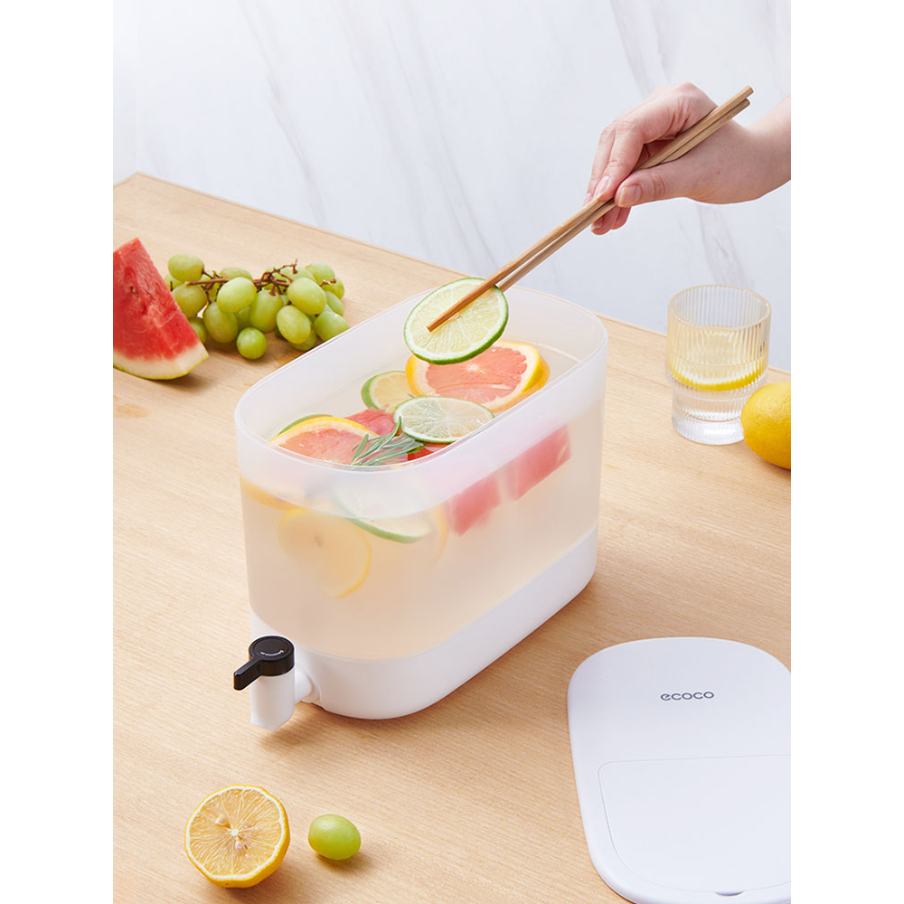 Bình Nước Tủ Lạnh ECOCO 4L, Không chứa BPA, Có Vòi Đựng Nước Ép, Trái Cây Cao Cấp Tiện Dụng ...