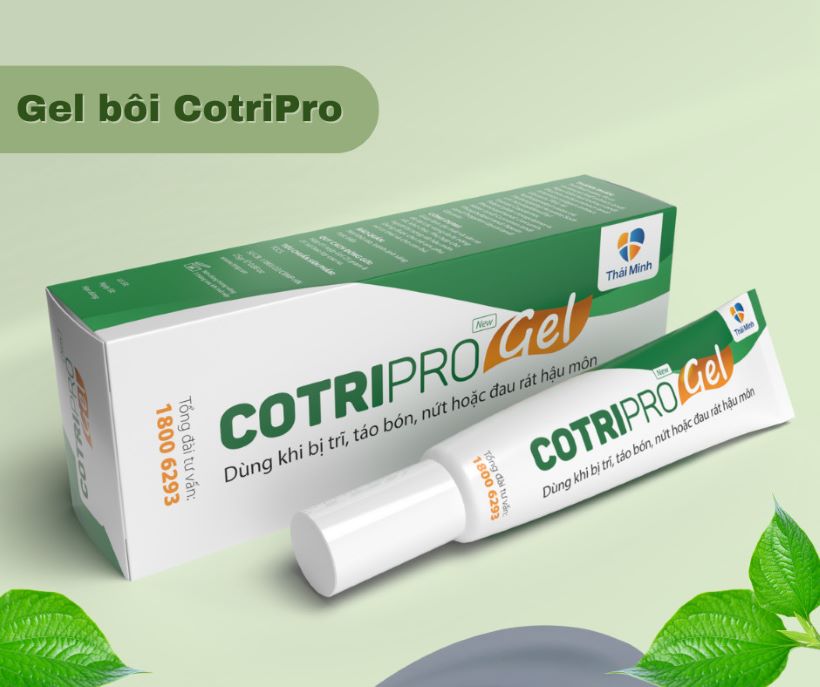 [Che tên] Cotripro Gel Thái Minh - Gel bôi trĩ, dùng khi bị trĩ, táo bón và rát hậu môn, giúp co ...
