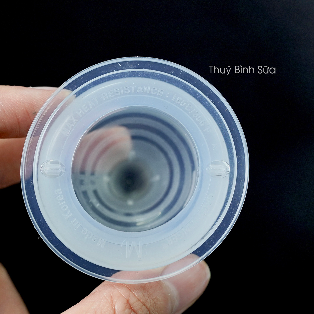 Núm ti bình sữa Green Finger BebeGrow Hàn quốc, núm ty 2 van thoát khí (lắp vừa bình moyuum ...