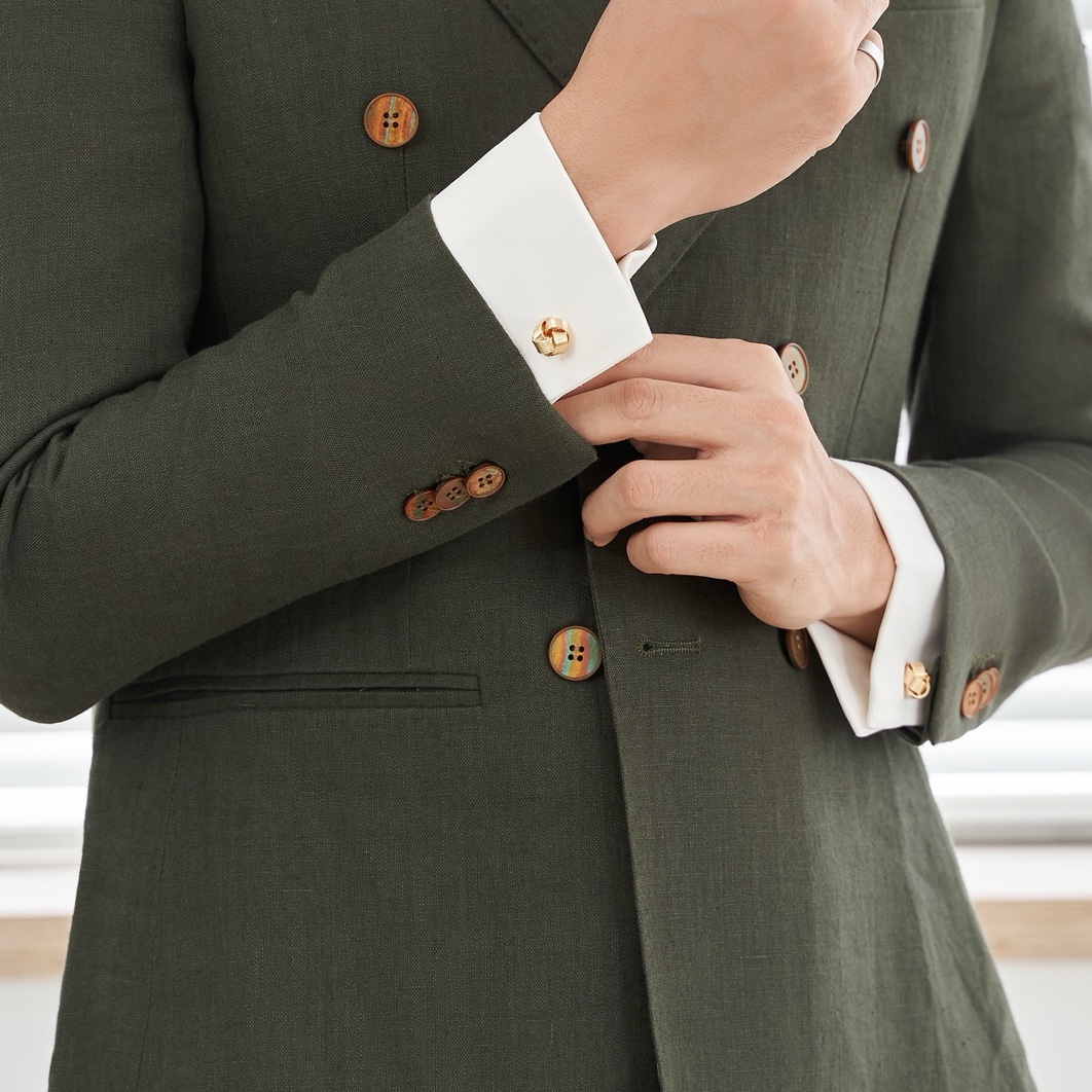 Áo Sơ Mi Nam Trắng Dài Tay Cao Cấp Harold Cổ Button Down + Cufflinks Đi ...
