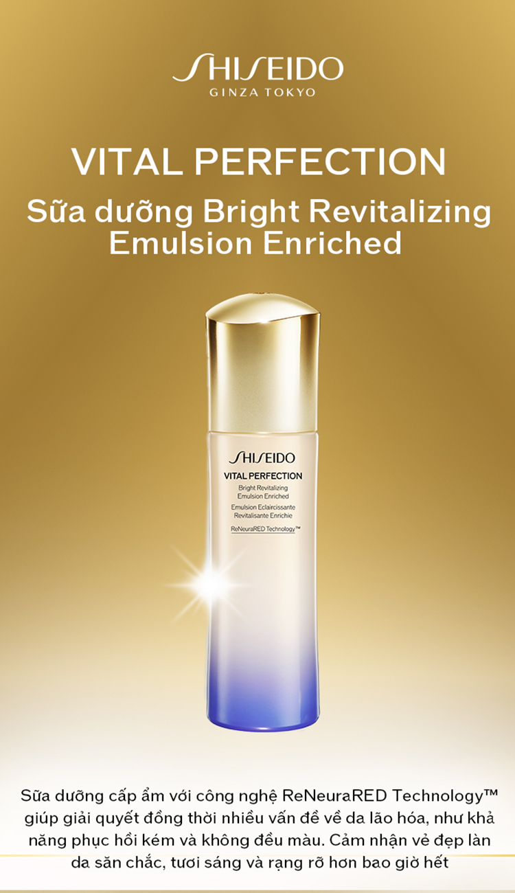 Sữa dưỡng da Shiseido Vital Perfection Bright Revitalizing Emulsion Enriched 100ml | Shopee Việt Nam