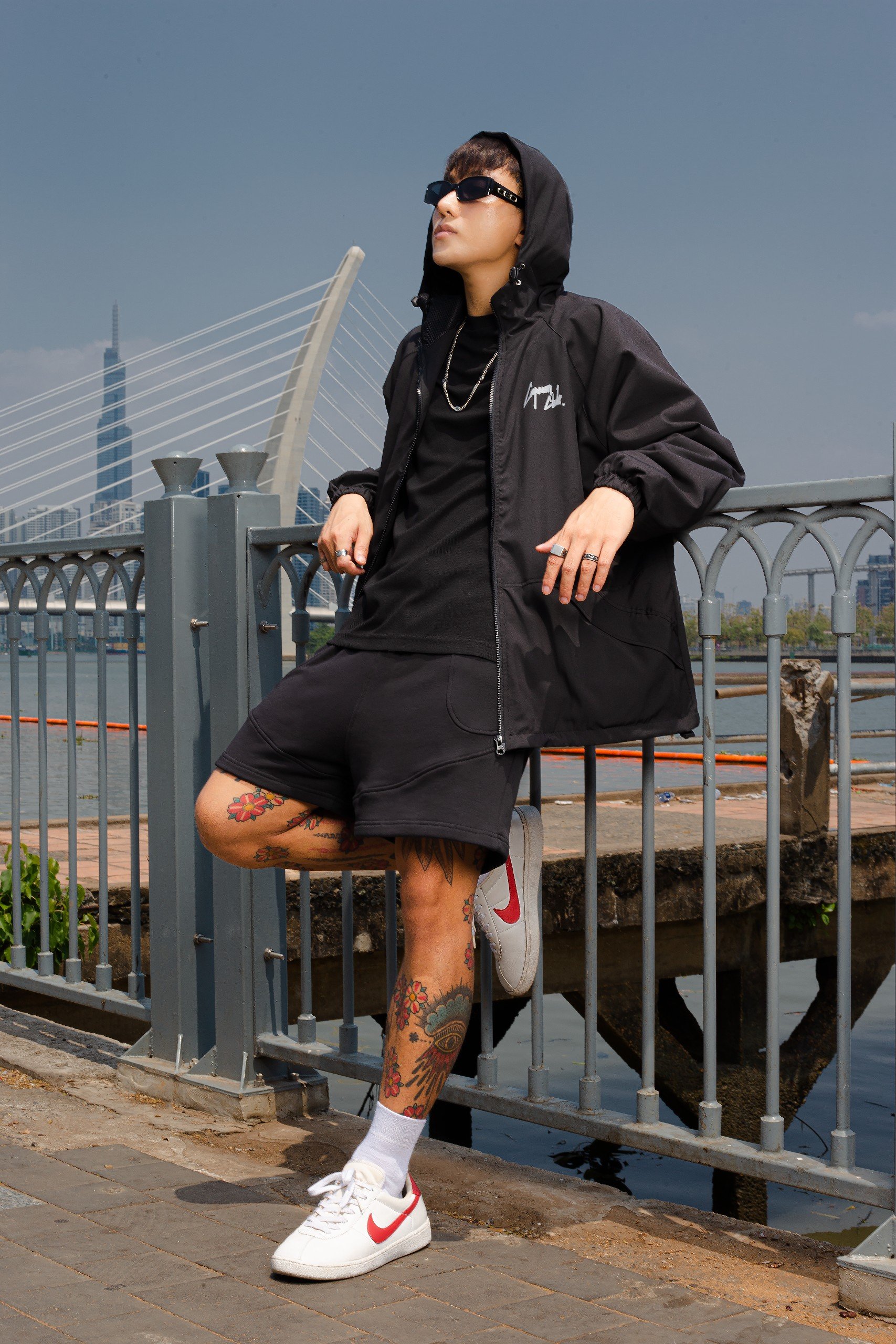 Quần short nam phom rộng MIST vải nỉ chân cua CAPMAN CLUB, quần đùi nam trên gối trẻ trung thoải ...