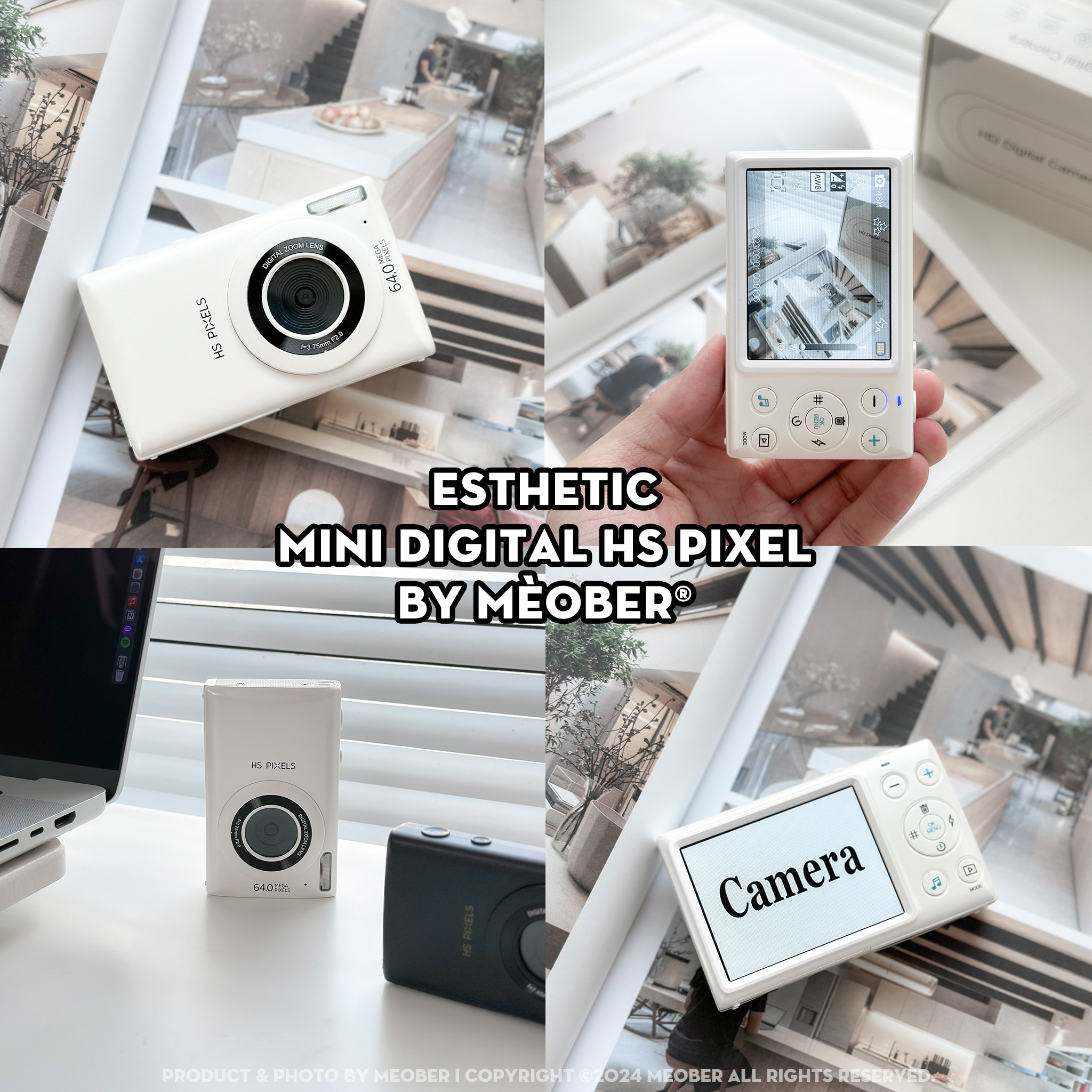 [Tặng thẻ nhớ] Máy ảnh kĩ thuật số digital mini camera HS Pixel - quay ...