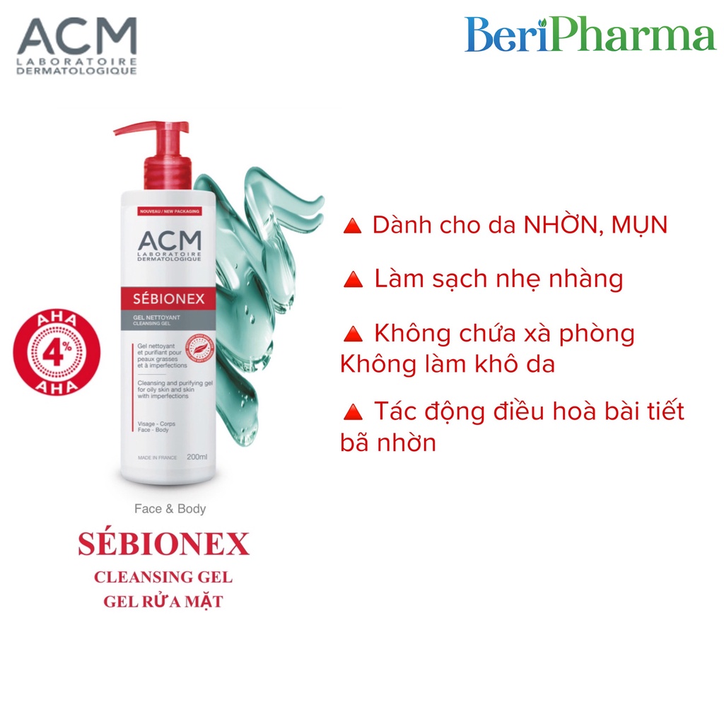 [CHÍNH HÃNG] ACM Sữa Rửa Mặt Làm Sạch Sâu Cho Da Dầu Mụn Sebionex ...