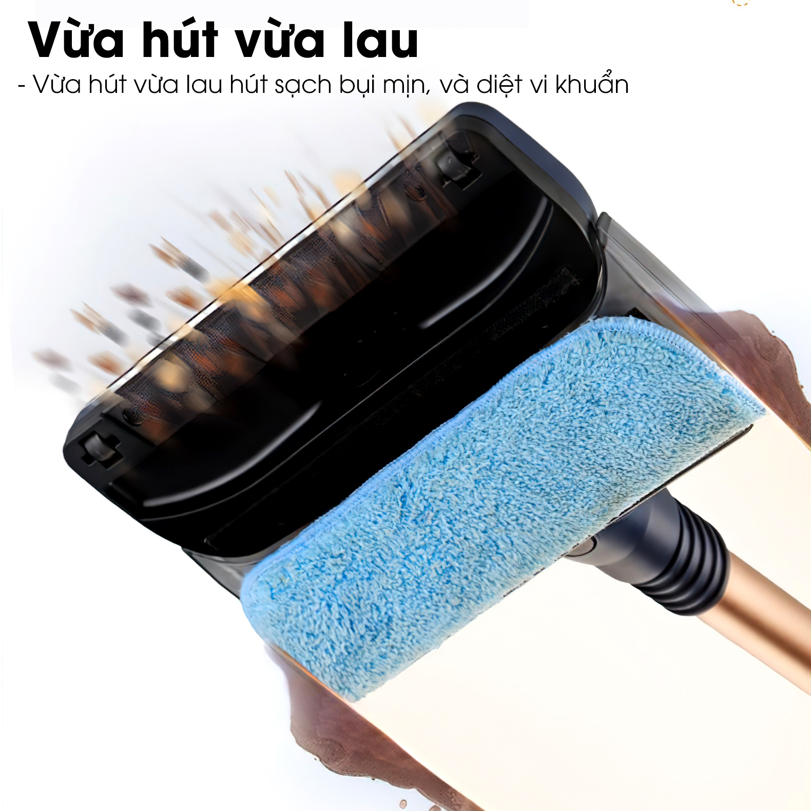 Máy hút bụi lau sàn nhà cầm tay đa năng SHANEN, Hút nệm, sàn nhà, ngõ ...