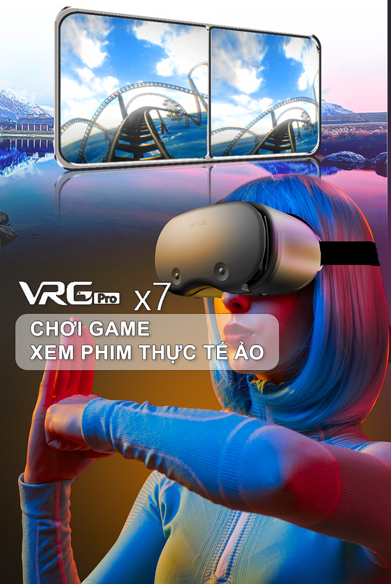 Kính Thực Tế Ảo, VRG PRO X7, Chuyên Xem Film 3D, VR, Chơi Game VR ...