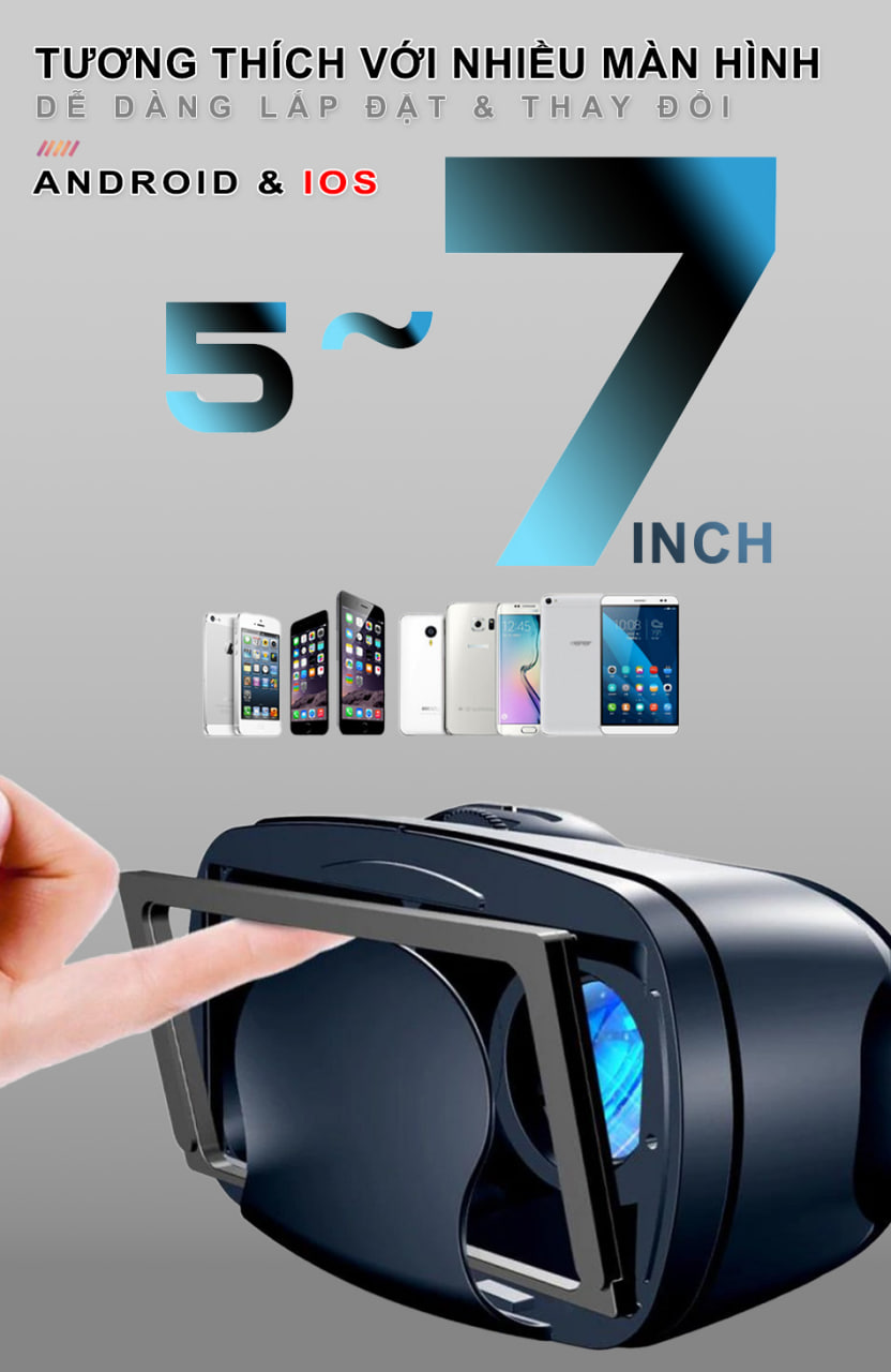 Kính Thực Tế Ảo, VRG PRO X7, Chuyên Xem Film 3D, VR, Chơi Game VR ...
