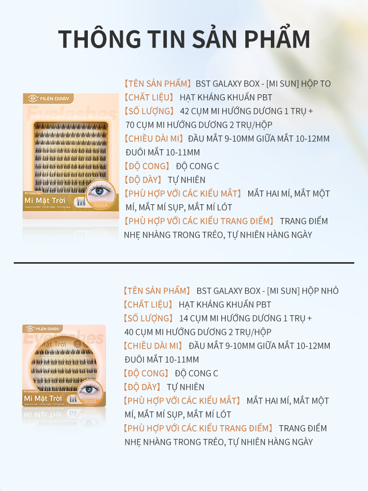 BST GALAXY BOX MLEN DIARY CHÍNH HÃNG-TỔNG HỢP SUN,MOON,STAR Mi Cụm Mềm ...