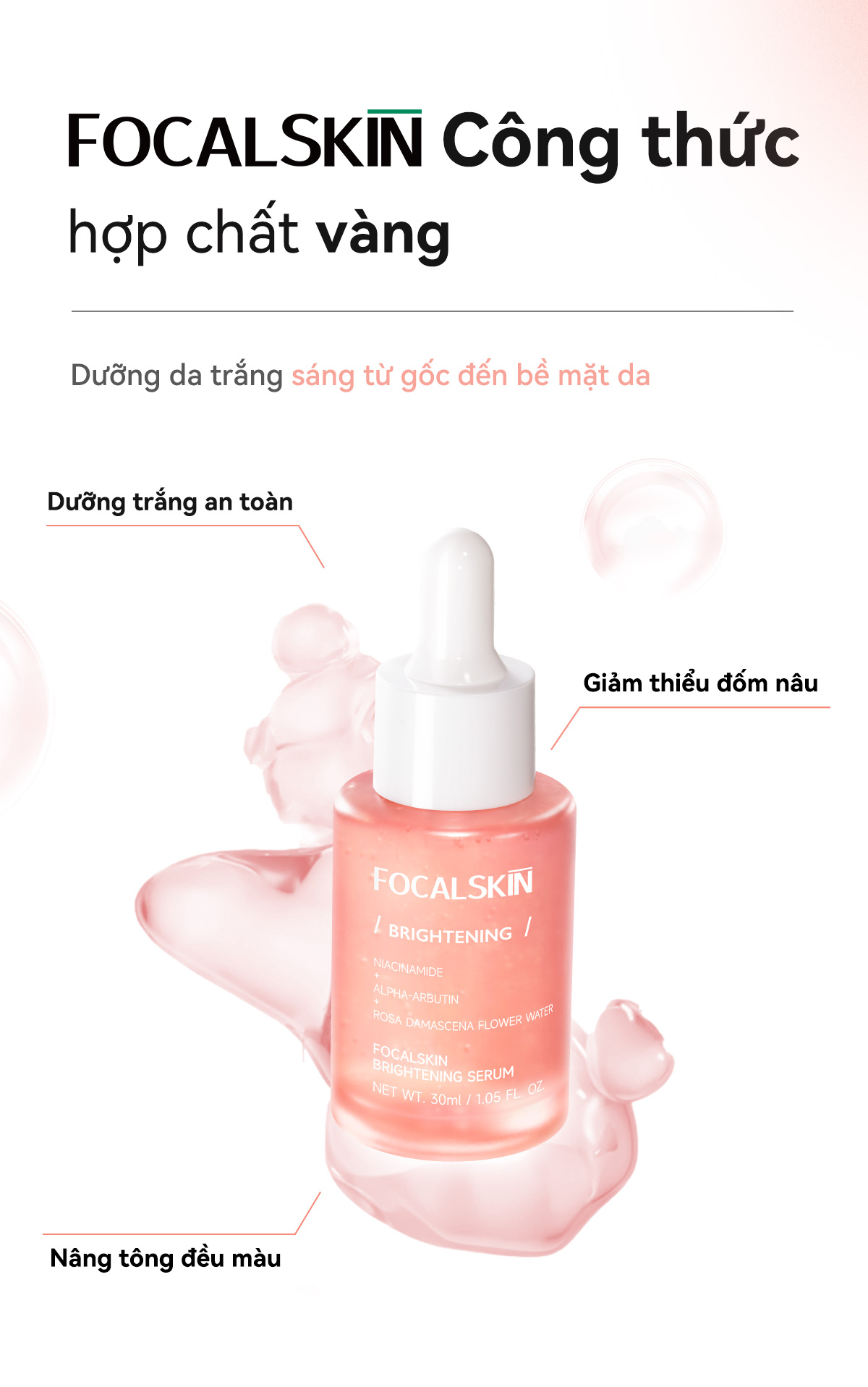 FOCALSKIN Serum Dưỡng Trắng Da Mờ Thâm Mụn Gấp Đôi Vitamin C ...