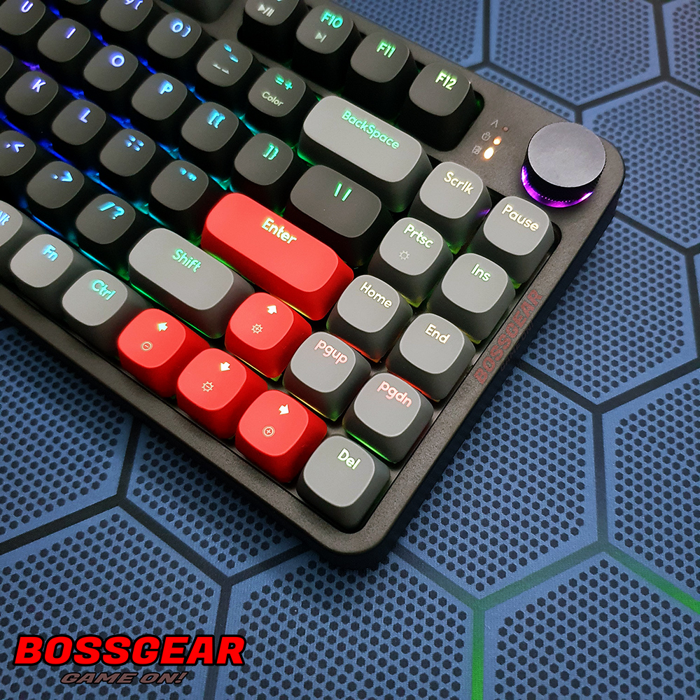 Bàn Phím Cơ Không Dây OCG K186, LED RGB, Keycap Xuyên LED, 3 Modes ...