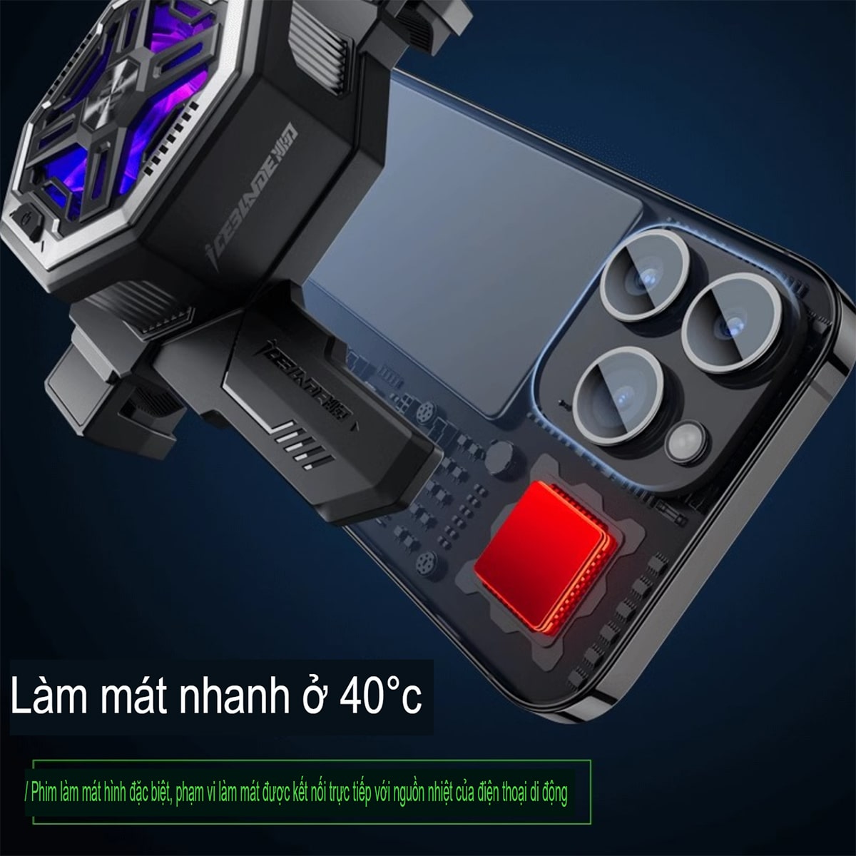 Quạt tản nhiệt điện thoại X15 Pro Max Piva BL7 BX7 X151 Piva B20 quạt 2025 sò lạnh diện tích tản ...