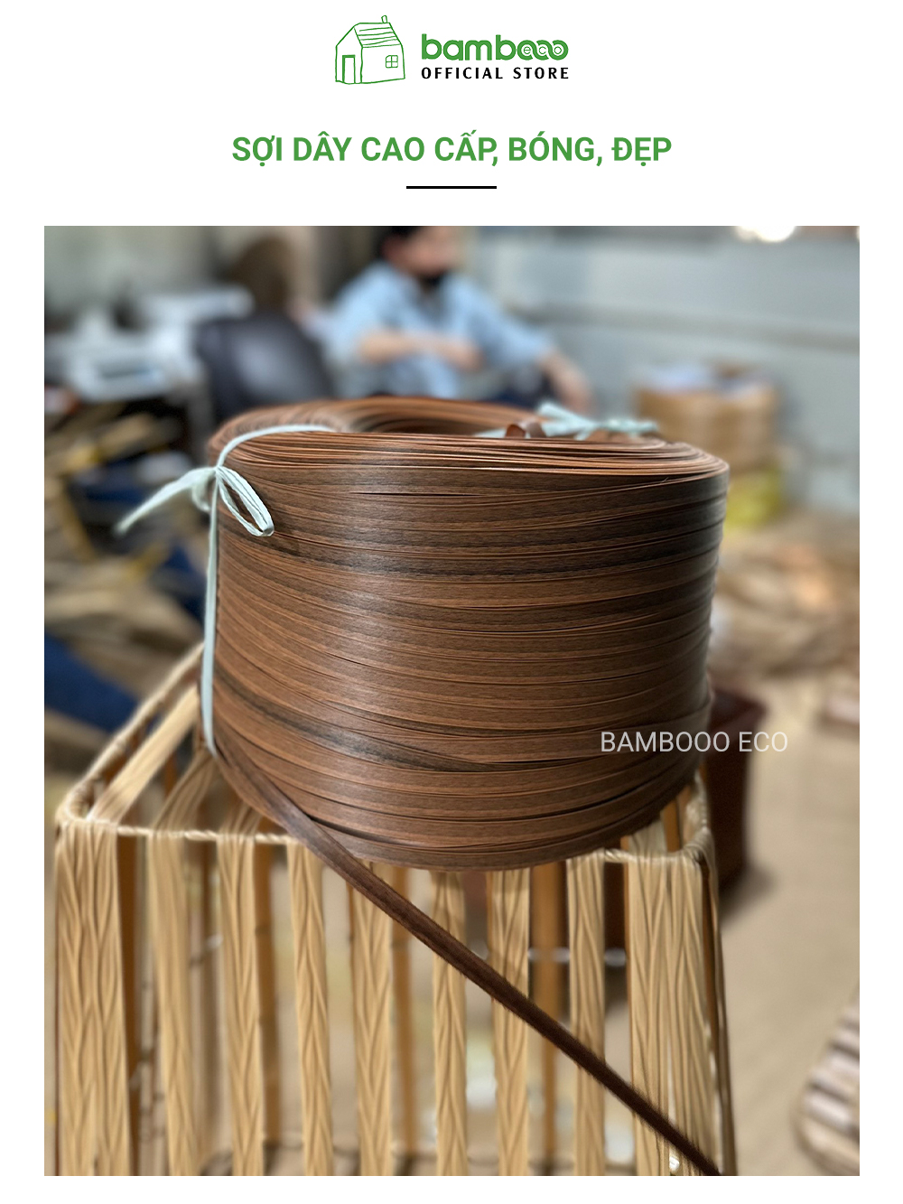Giỏ đựng quần áo đan thủ công cao cấp BAMBOOO ECO đa năng, tiện lợi ...