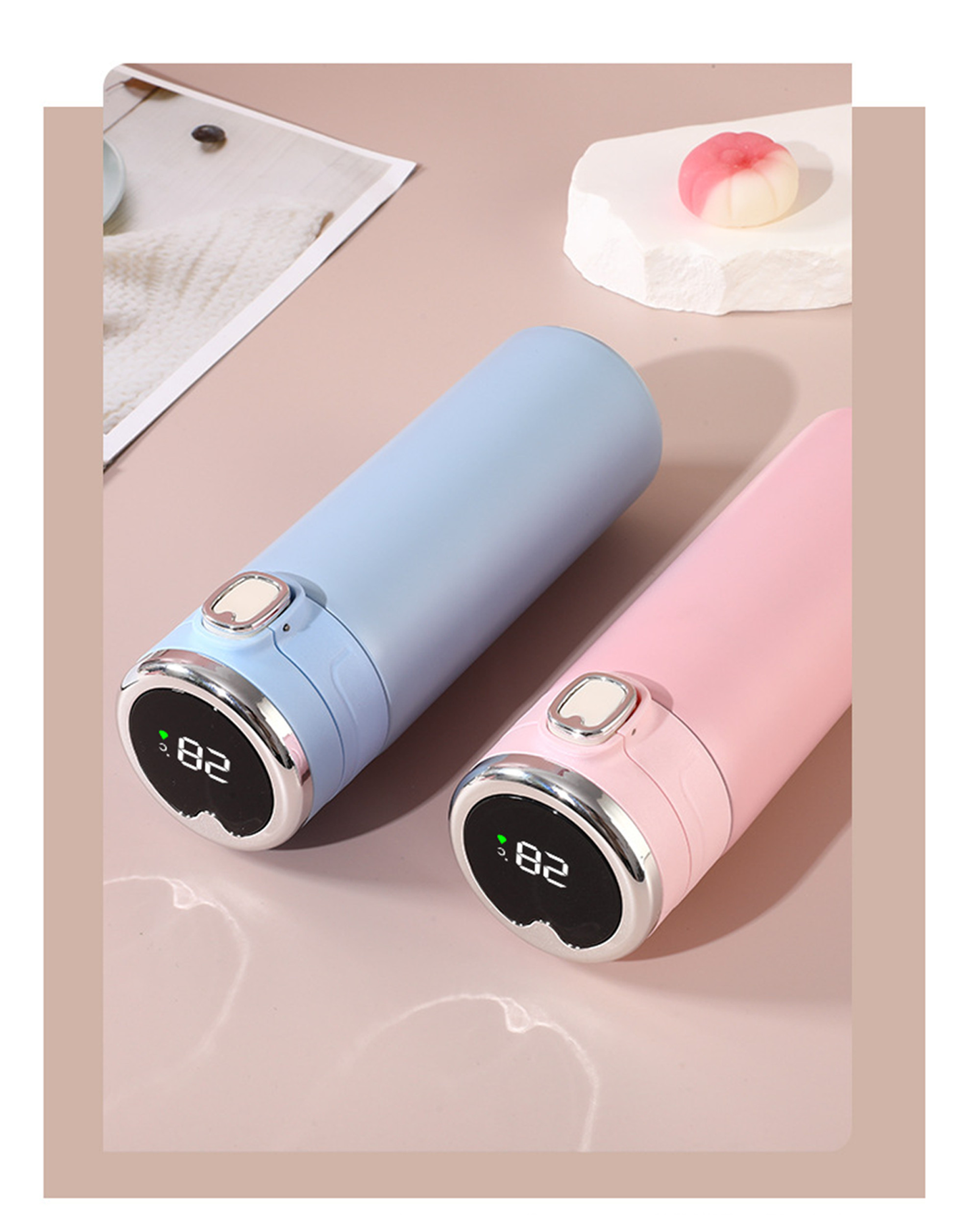 Bình giữ nhiệt khắc tên Fan House bình nước giữ nhiệt 12h inox 304 nắp bật tiện lợi 420ml tặng ...