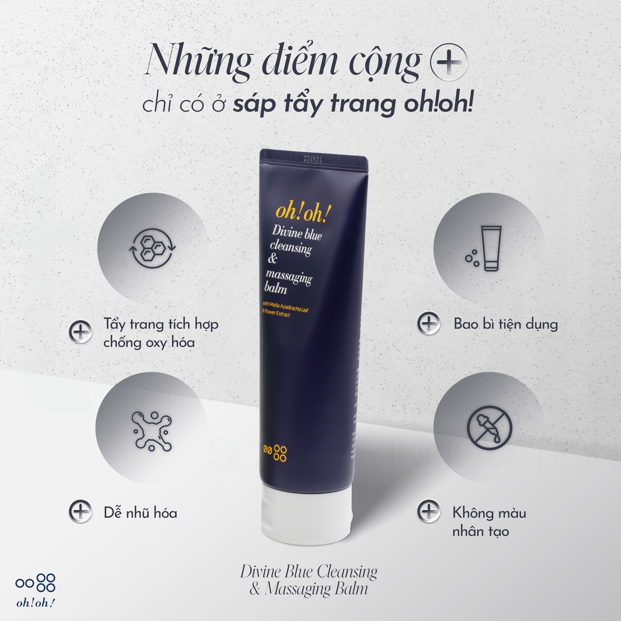 Sáp Tẩy Trang Làm Sạch Sâu oh!oh! Divine Blue Cleansing & Massaging ...