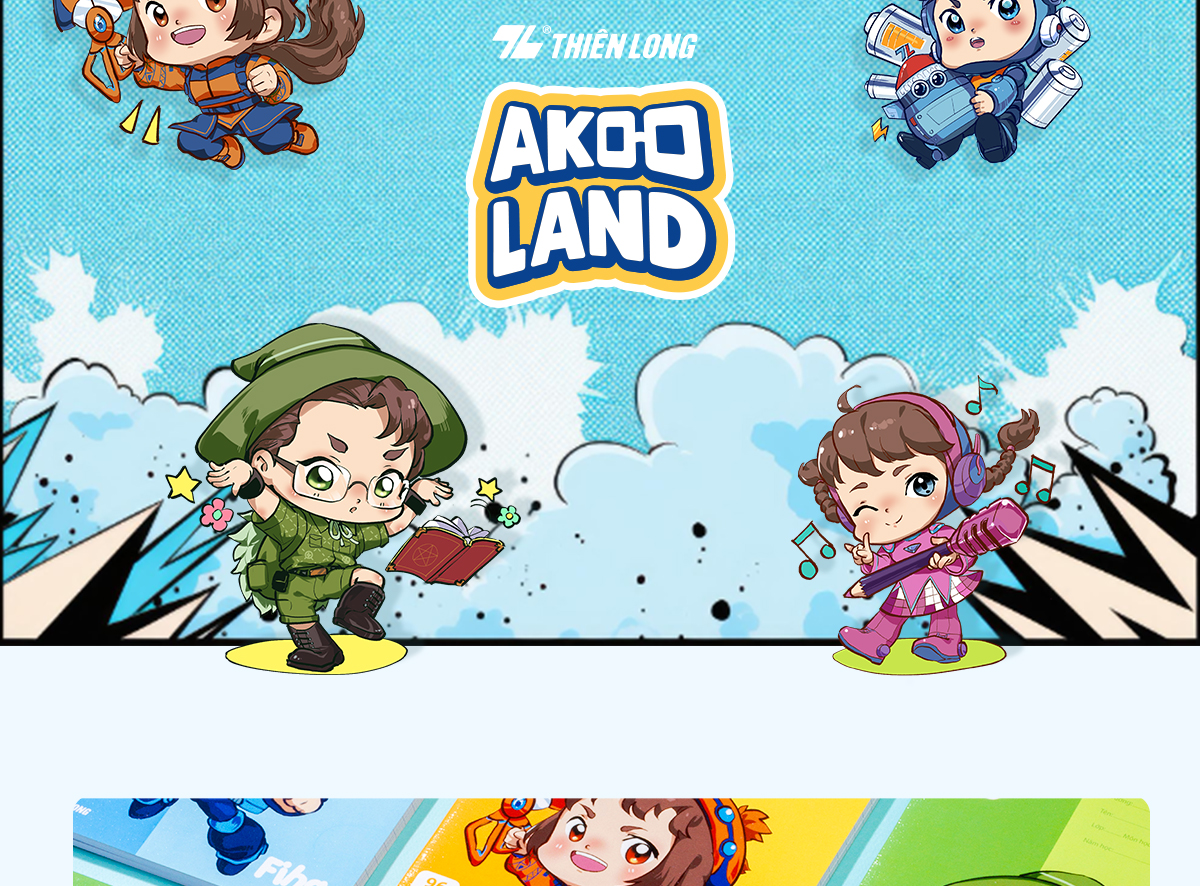 COMBO Tập học sinh 96 trang 4 ô ly vuông 2mm 100gsm Thiên Long TP-NB061 ...