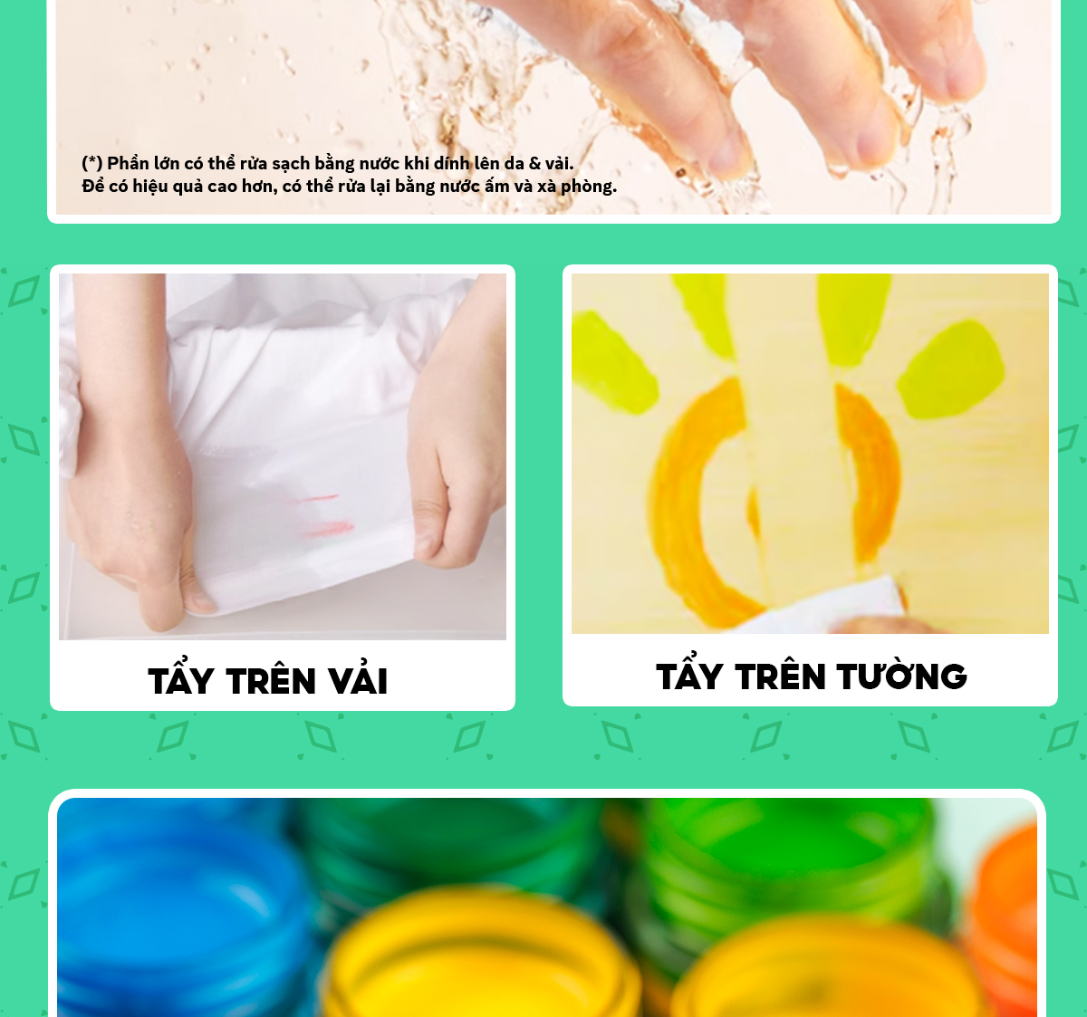 Hộp 6/12 màu nước rửa được - Washable Poster Color Thiên Long Colokit ...