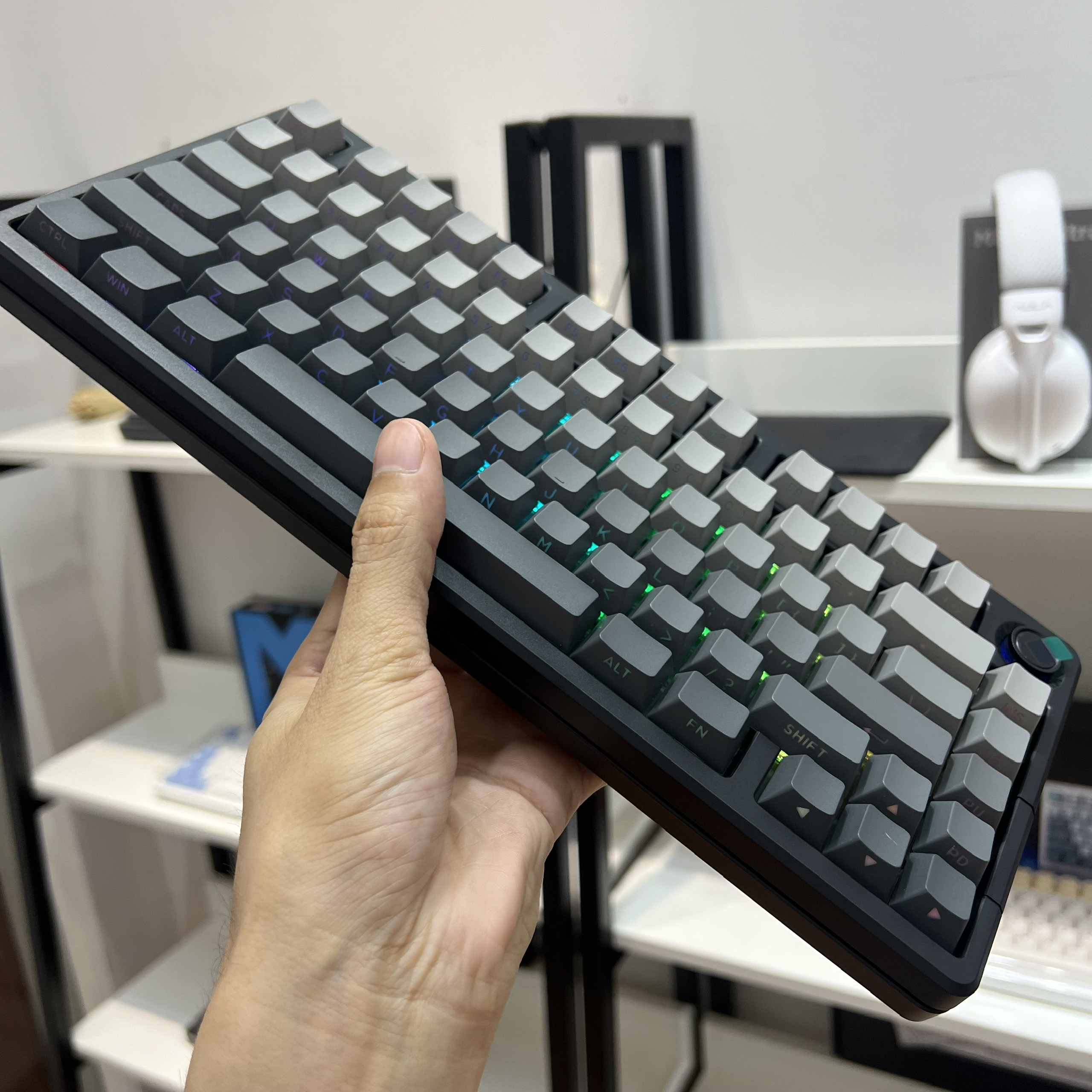 Infi75 Lite - Bàn phím cơ custom 75% núm xoay, 3 mode, RGB, khung viền ...