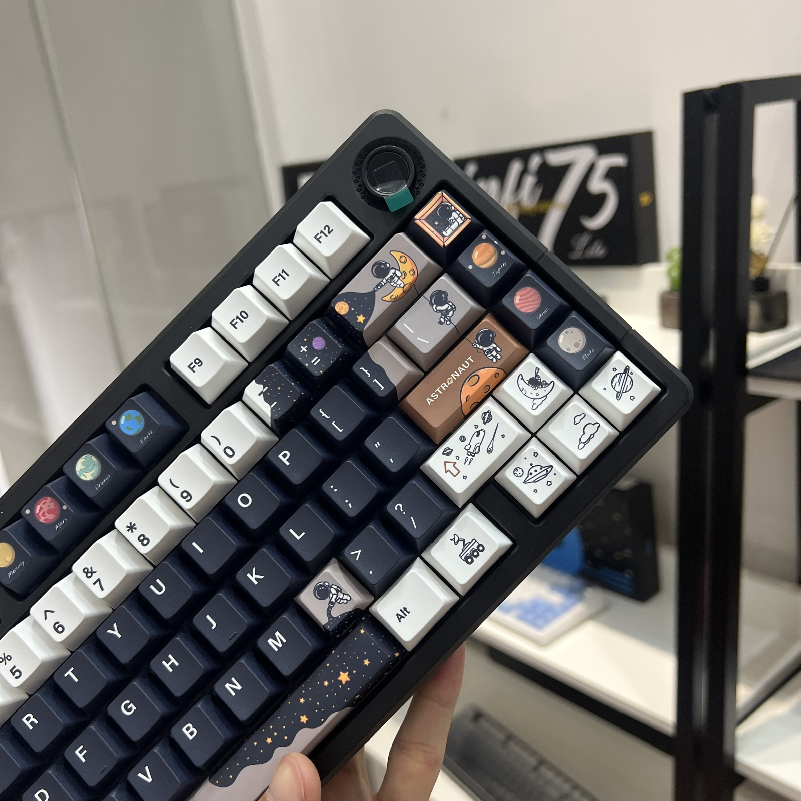 Infi75 Lite - Bàn phím cơ custom 75% núm xoay, 3 mode, RGB, khung viền ...