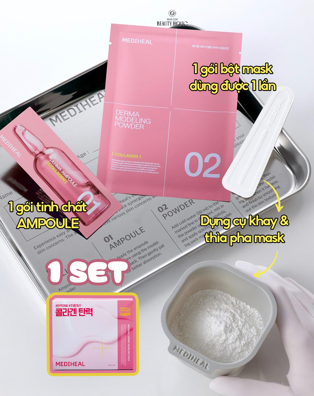 [OLIVEYOUNG] Mặt nạ dẻo MEDIHEAL MODELING PACK | Shopee Việt Nam