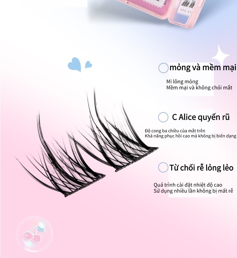 Lông mi giả tự dính MINODERM không cần keo, dễ gắn, mô phỏng tự nhiên ...