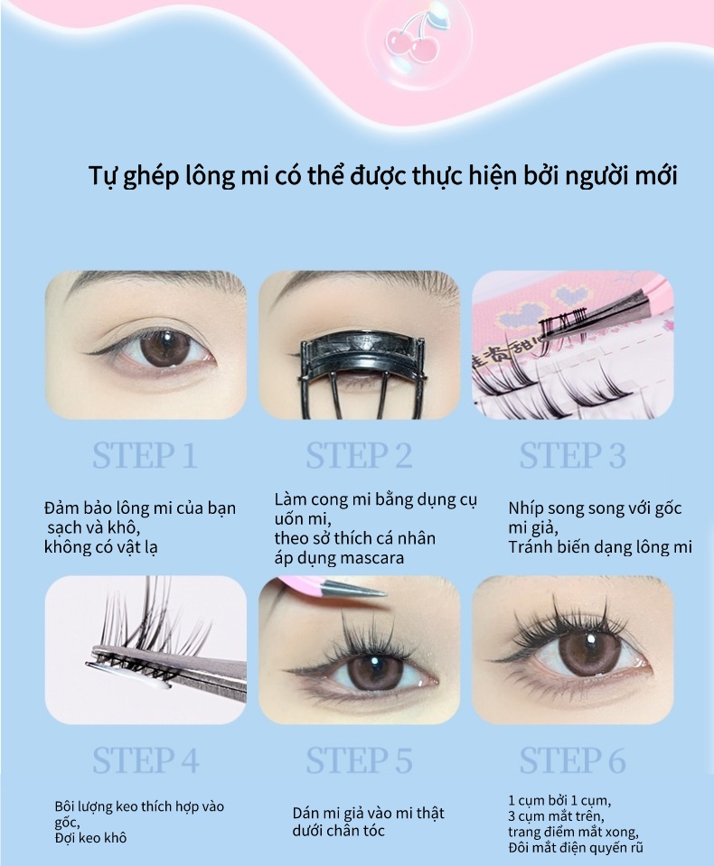 Lông mi giả tự dính MINODERM không cần keo, dễ gắn, mô phỏng tự nhiên ...