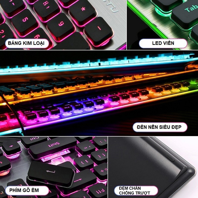 Bàn Phím Led không dây wireless LANGTU L1u cho máy tính | Shopee Việt Nam