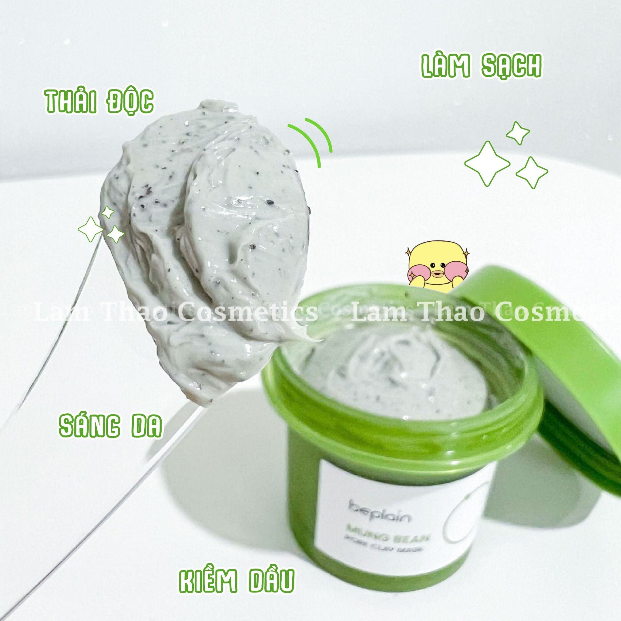 Mặt Nạ Đất Sét Beplain Mung Bean Pore Clay 120ml | Shopee Việt Nam