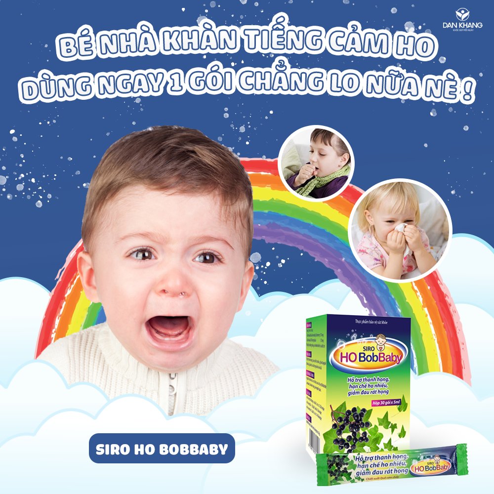 Siro ho cho bé BobBaby Dân Khang giúp thanh họng giảm ho và đau rát ...