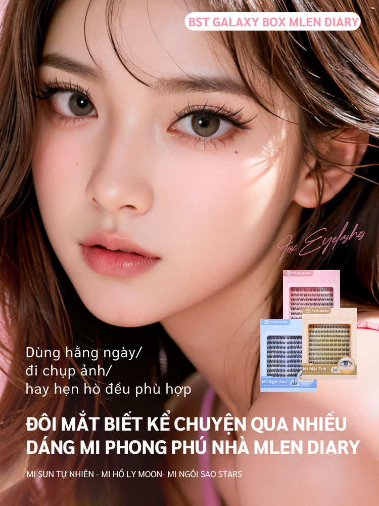 BST GALAXY BOX MLEN DIARY CHÍNH HÃNG-TỔNG HỢP SUN,MOON,STAR Mi Cụm Mềm ...