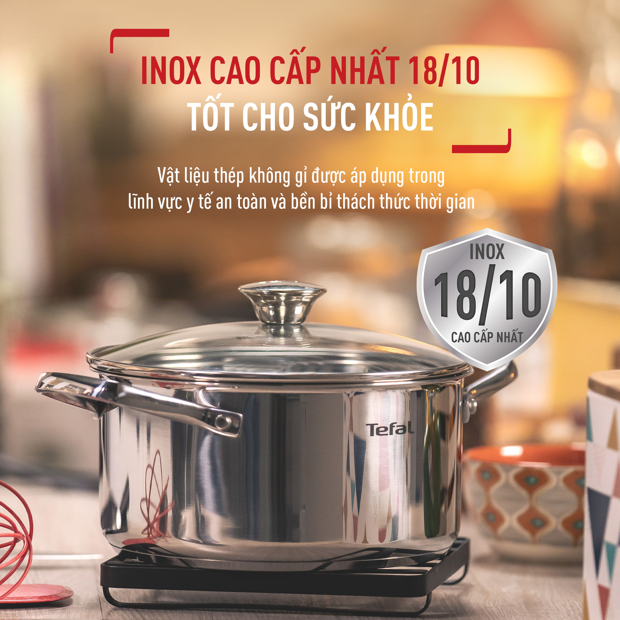 Bộ nồi chảo Inox 18/10 ( 316) cao cấp Cook Eat B922S784 (16, 20, 24, 28cm) | Shopee Việt Nam